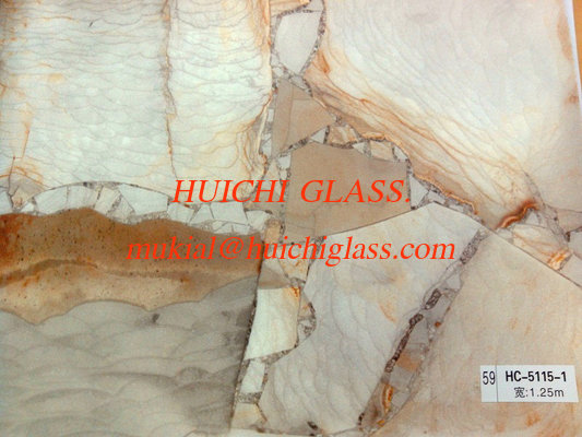 Decorative glass insertion(marble paper)