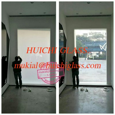Intelligent glass, smart glass with low haze, high transparency  for door design