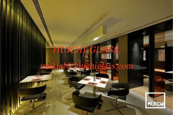 Gradient PET film for glass lamination, frosted PET film for decorative glass, art glass for interior design