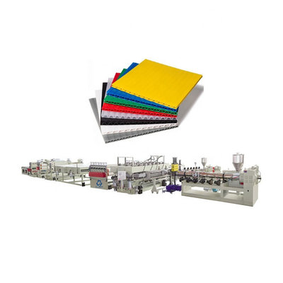Plastic machine factory plastic polypropylene hollow sheet board plate extruding machine supplier