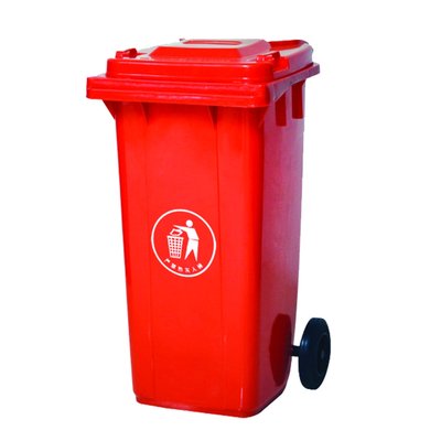 Plastic standing garbage outdoor garbage waste trolley plastic recycling bin stacking container supplier