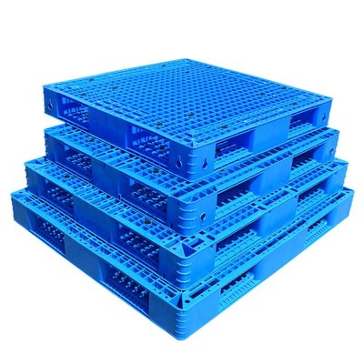 PP/PE Single Side 9 Feets Nestable Plastic Pallet for Warehouse supplier