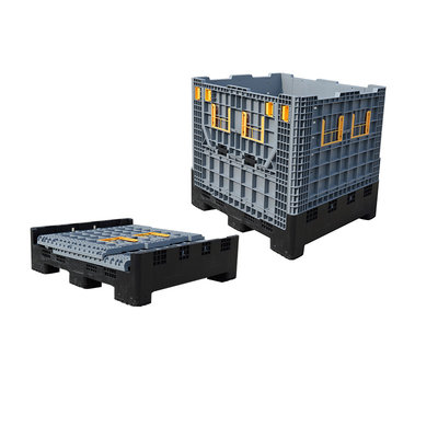 Large plastic collapsible pallet box pallet collapsible bulk container supplier