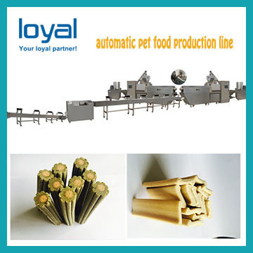 Automatic Pet Food Production Line stainless steel material pet meat snack machine supplier