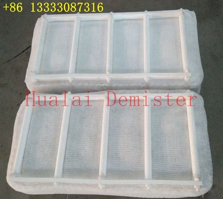 Dia. 2600 PTFE wire mesh demister pads, PTFE mist eliminator supplier