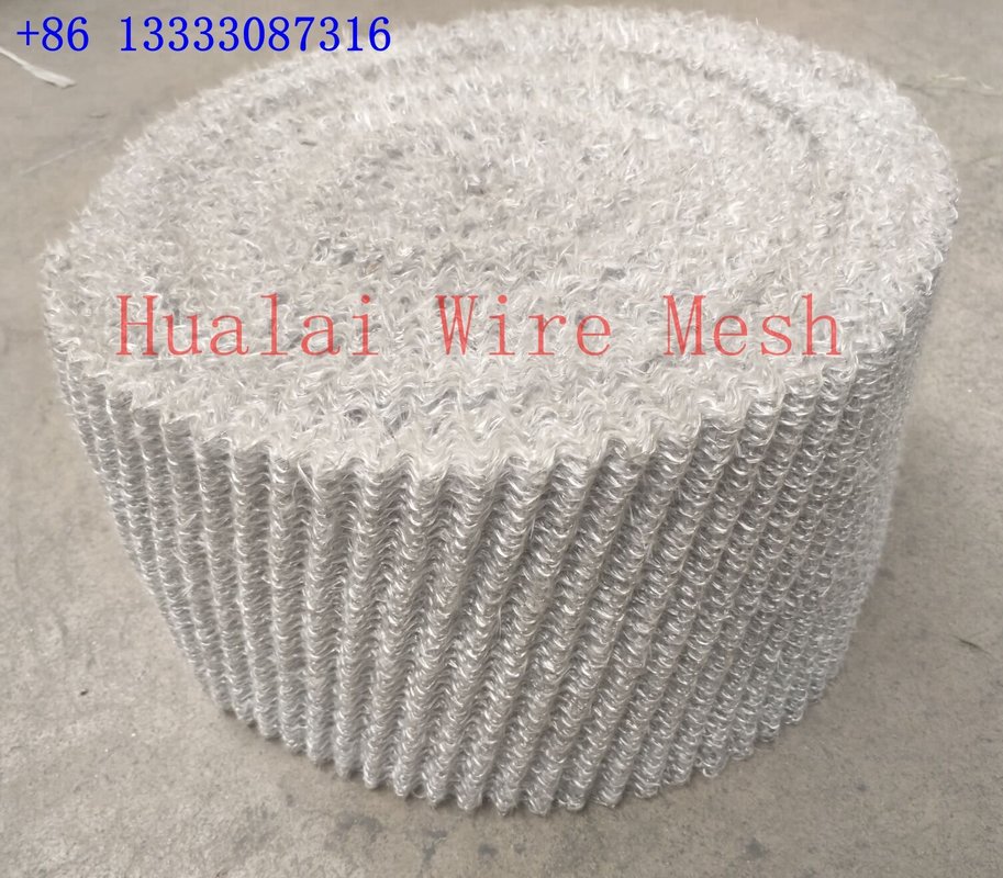 904L and glass fiber co-knit wire mesh demister pad separator factory