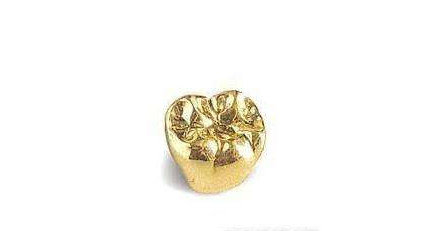 High Noble Yellow Gold Dental Implant Crown Single Tooth Bridge For Denture Laboratory