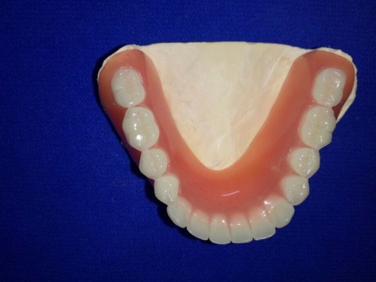 Full Lower Arch Acrylic Denture Teeth  With Densply Base Polymers Material