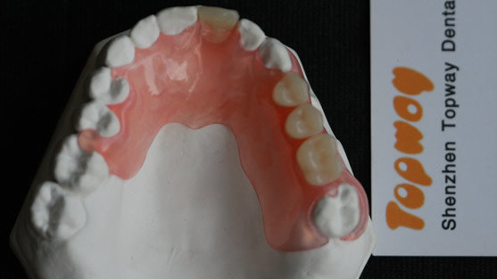 Unbreakable Valplast Flexible Dentures TCS Medical Material With Good Flexibility