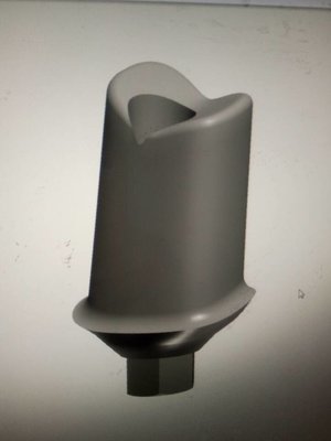 Dental Laboratory Titanium Custom Fabricated Abutment For Tooth Treatment