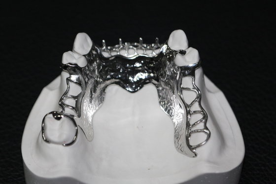 Strong Keep Glossy Vitallium Metal Dental Framework With High Polishing Surface