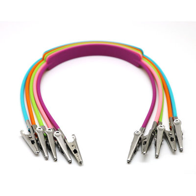Silicon Dental Reusable Silicone Chain Bibs Clips Napkin Holder