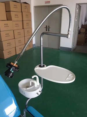 CE & ISO approval LED lamp dental Turbine folding chair unit with spittoon