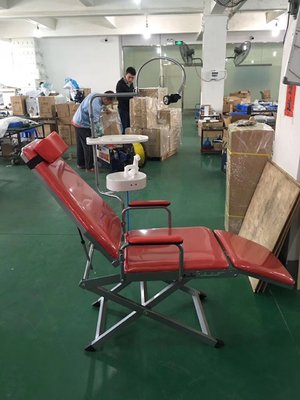 New design simple hot sale foldable type oral chair with operation luxury lamp