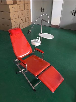 CE & ISO approved portable folding dental patient bed with flashlight
