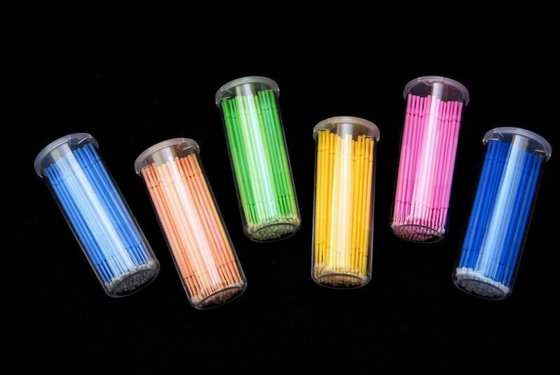 Colored dental disposable micro applicators/applicator micro brush fine, super fine and regular available