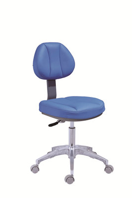 PU cushion dental dentist stool, medical stools with backrest and 5 wheels