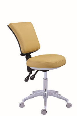 PU cushion dental dentist stool, medical stools with backrest and 5 wheels
