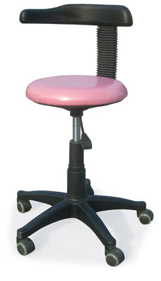PU cushion dental dentist stool, medical stools with backrest and 5 wheels