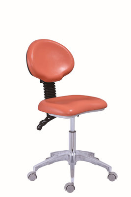PU cushion dental dentist stool, medical stools with backrest and 5 wheels