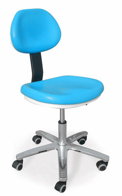 PU cushion dental dentist stool, medical stools with backrest and 5 wheels