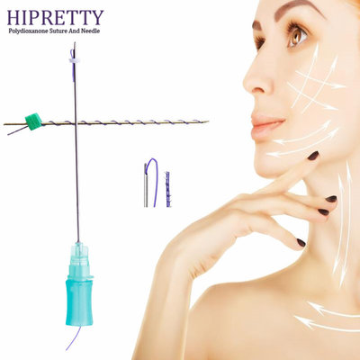 Most professional Face Lifting super screw thread with needle hilo tensor PDO/PCL/PLLA