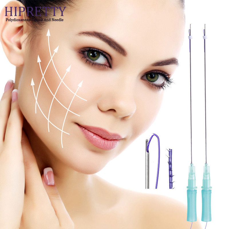 face lift thread cog 3d / 4d blunt l needle type pdo threads lift Thread lift