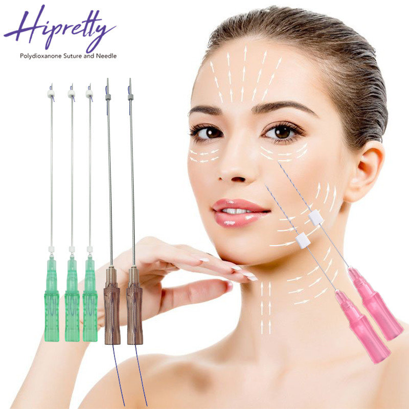 Skin care medical face lifting pdo thread needle Screw/Single/3D-COG thread