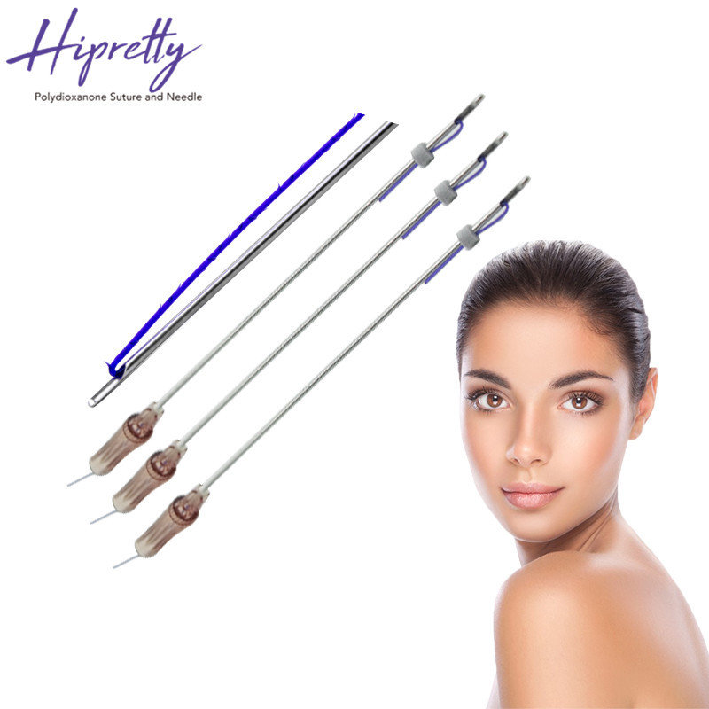 korea material blunt tip micro cannula needle Cog lift PDO Thread double needle for fillers