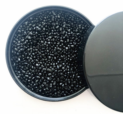 Easy Flow Carbon Black Masterbatch Recycled Plastic Pellets Raw Materials