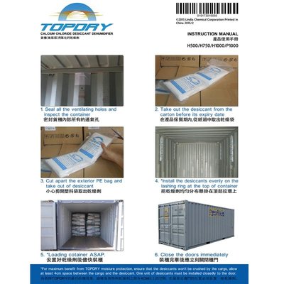 TOPDRY Container Desiccant H1000