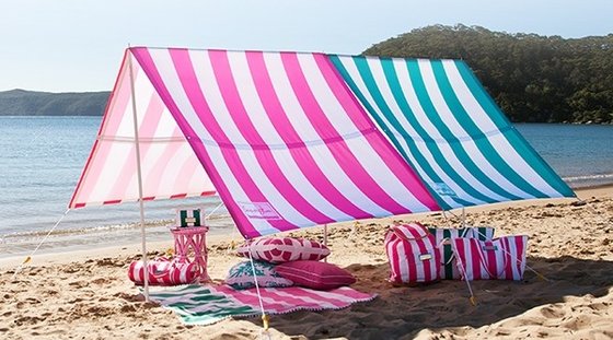 Beach sun shade canvas making machine