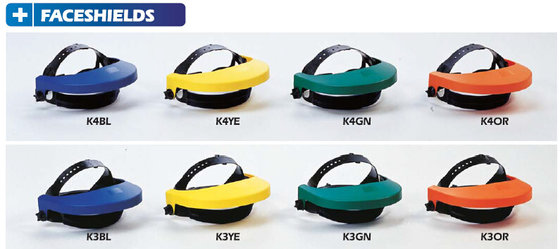 Safety FACESHIELDS K48L material PC certificate CE & ANSI
