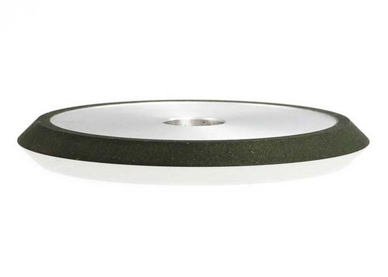1V1 Resin Bonded Diamond Grinding Wheels Green Color With 30 / 45 / 60 Degree Angle