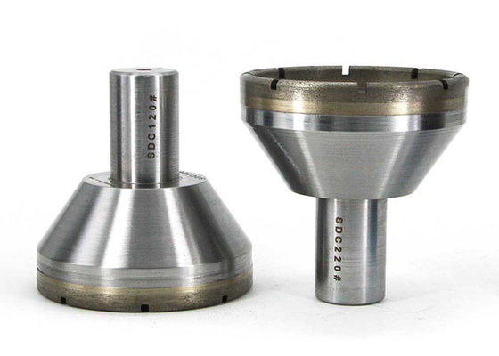 Optical Components Use Sintered Diamond Milling Wheel With Shank & Water Cooling Hole