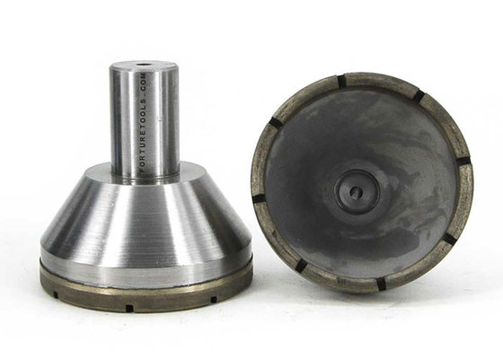 Optical Components Use Sintered Diamond Milling Wheel With Shank & Water Cooling Hole