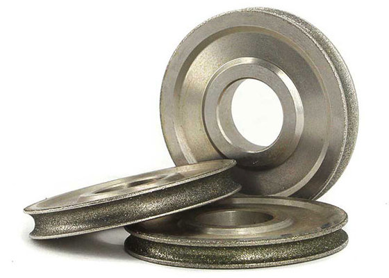 Diamond Coated Abrasive Grinding Wheel For 3 - 12mm Glass Round N Straight Edge