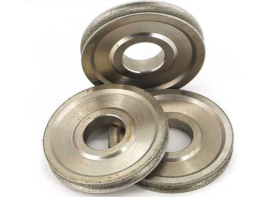 Diamond Coated Abrasive Grinding Wheel For 3 - 12mm Glass Round N Straight Edge