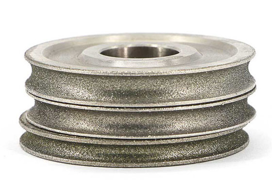 Diamond Coated Abrasive Grinding Wheel For 3 - 12mm Glass Round N Straight Edge