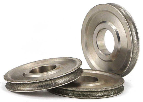 Diamond Coated Abrasive Grinding Wheel For 3 - 12mm Glass Round N Straight Edge