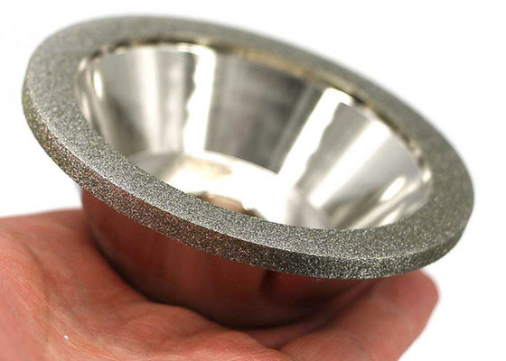 Bowl Shape Electroplated Diamond Grinding Wheel For Tungsten Carbide Jewelry Stone
