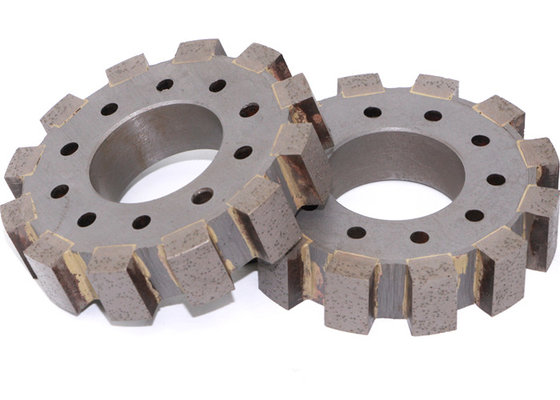 Full Segmented Diamond Grinding Disc / Flat Shape Metal Bond Wheel For Stone