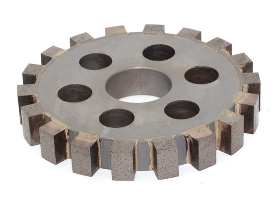 Full Segmented Diamond Grinding Disc / Flat Shape Metal Bond Wheel For Stone