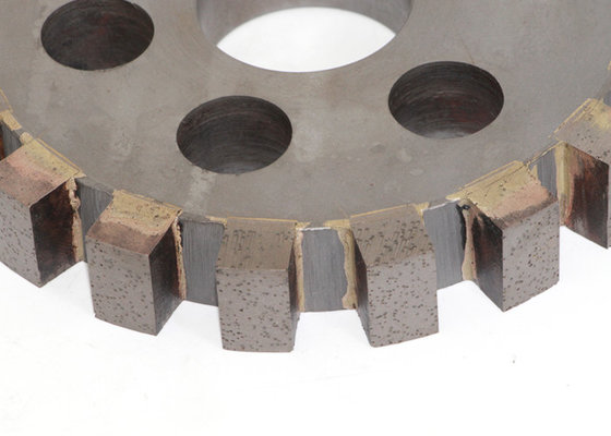 Full Segmented Diamond Grinding Disc / Flat Shape Metal Bond Wheel For Stone