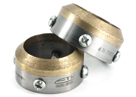 Glass Hole / Edge Processing Diamond Countersink Tools Match With Drill Bits