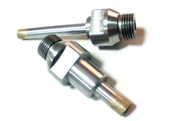 Abrasive Diamond Core Drill Bit External Threaded Shank Type Glass Hole Processing Usage