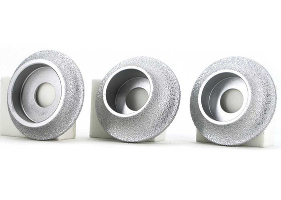 Efficient Brazed Diamond Semicircular Edge Grinding Disk 3 Inch Diameter Type