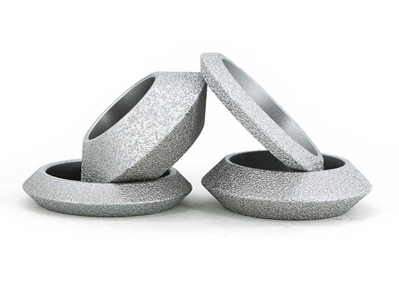 V Shape Brazed Bond Grinding Wheels , GJ022 3 Inch Edging Grinding Wheels