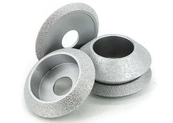 V Shape Brazed Bond Grinding Wheels , GJ022 3 Inch Edging Grinding Wheels
