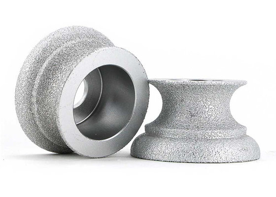 Three Inches Brazed Diamond Dragon Curve Edging Wheels For Quartz Stone / Marble